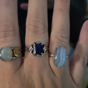 Sterling Silver Ring , 925 Silver Ring-oval Shape Ring ...