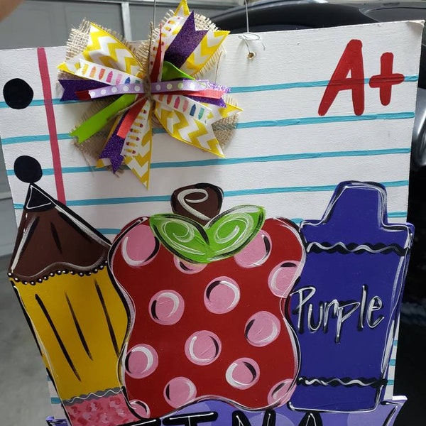 Back to School Classroom Decor | Teacher Door Hanger | Welcome to Class ...