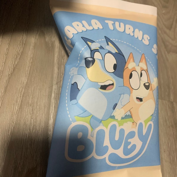 Bluey Custom Chip Bag Digital Only - Etsy