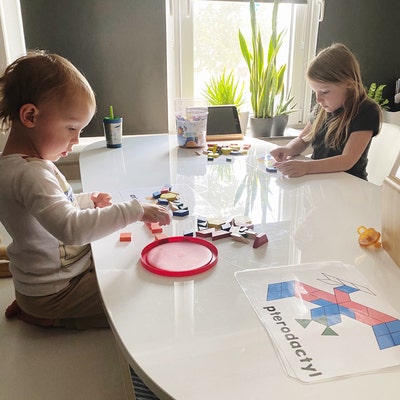 7 Dinosaur Pattern Block Tangram Puzzles Printable Digital Download - Etsy