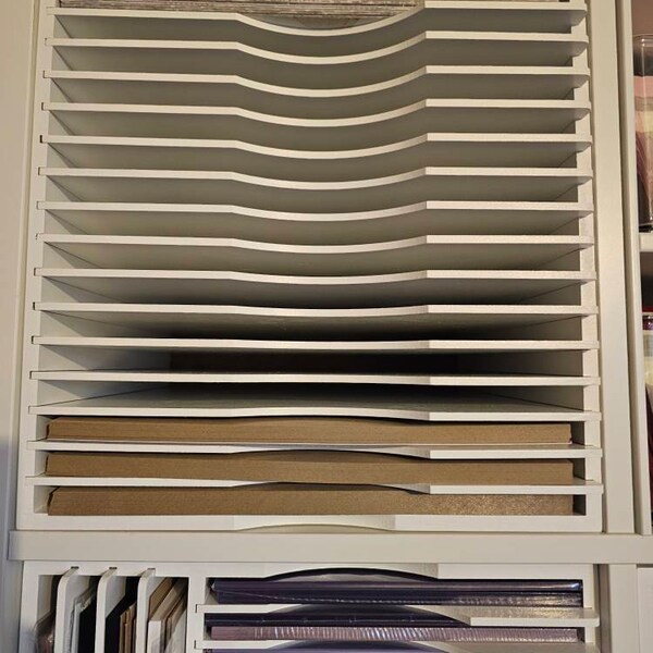 12x12 Paper Holder (16 Slot) - IKEA® or Desk - Etsy