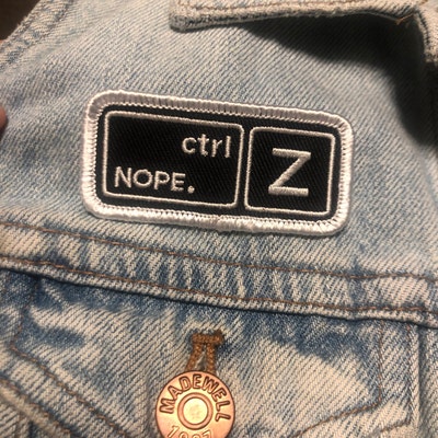 Keyboard Key Nope Undo Embroidered Iron-on Patch ctrlz - Etsy
