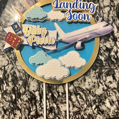 Around the World 3d Cake Topper /travel 3d Cake Topper/ Traveler Party ...