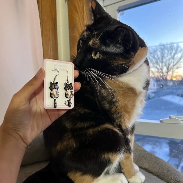 Personalized Cat Keychain for Cat Moms, Custom Cat Keychains, Custom ...