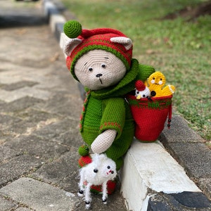 Crochet Pattern of Christmas Clothes for a Bear Teddy. - Etsy