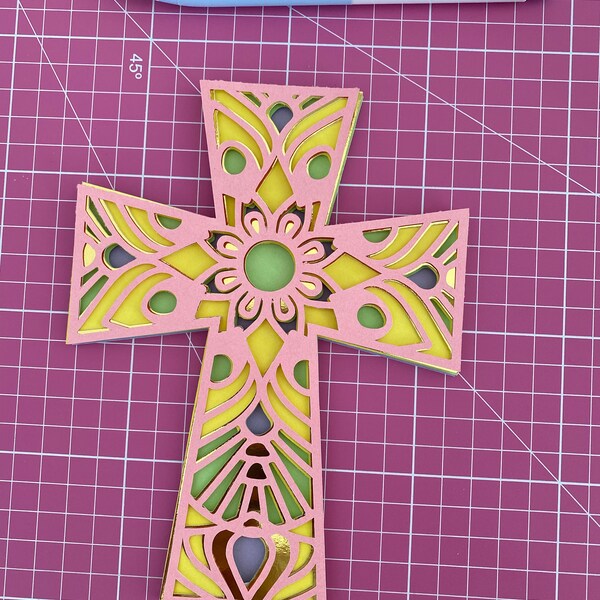 Easter Bunny Decorations Mandala Cross Easter Egg Decor Baby Chick ...