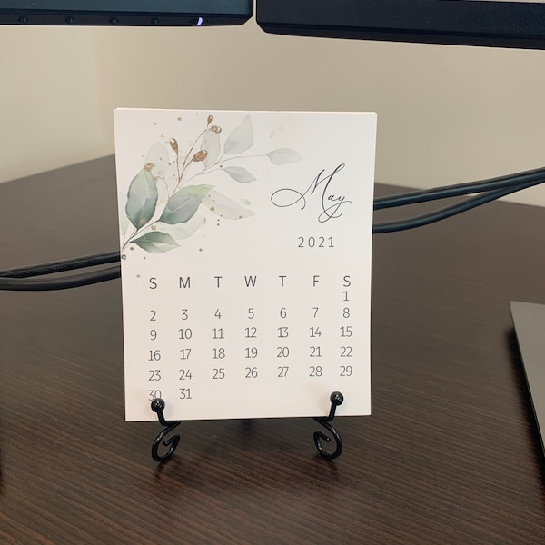 2026 Desk Calendar, Easel Desk Calendar, Mini Office Desk Calendar 2026 ...