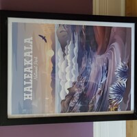 Haleakala National Park Poster Volcano Summit Silver - Etsy