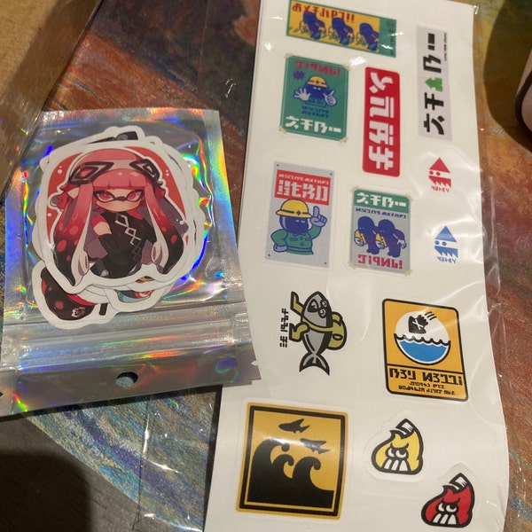 Splatoon Stickers Splatoon Inspired Fan-art Badge Stickers 100 ...