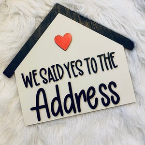 We Said Yes to the Address SVG FILE - Etsy