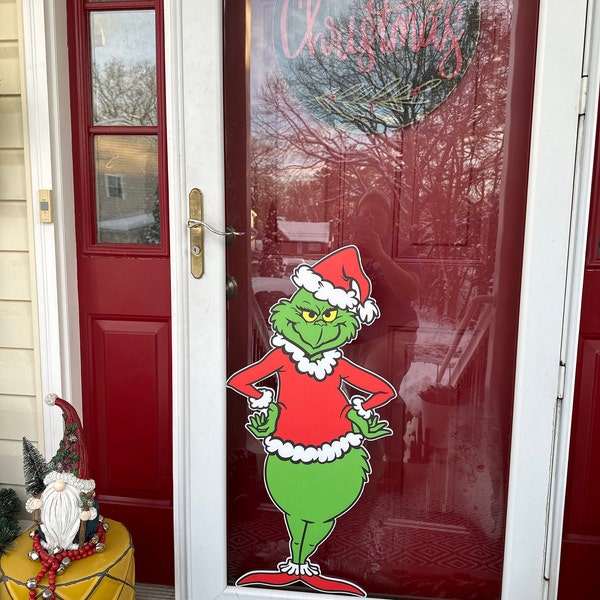 Mischievous Peeking Grinch Vinyl Car Decal - Durable, Weatherproof Car ...