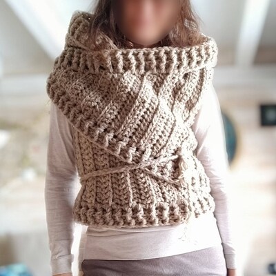 PATTERN Crochet Chunky Bulky Wrap Vest - Etsy