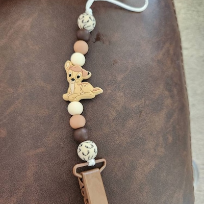 Mushroom Pacifier Clip - Etsy