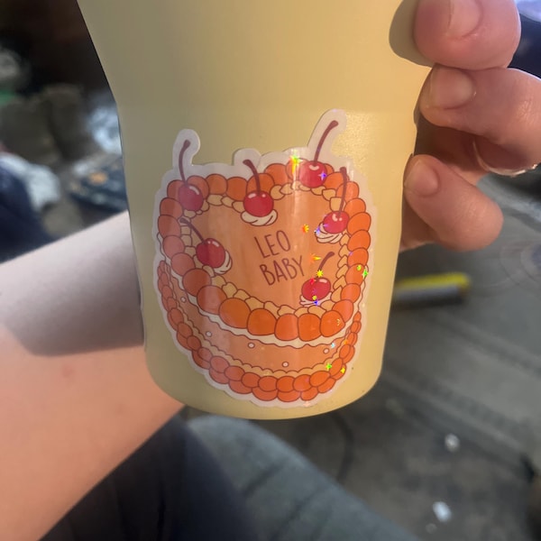 Zodiac Cakes Sticker for Phone Stickers Stickers for Girl Bow Journal ...