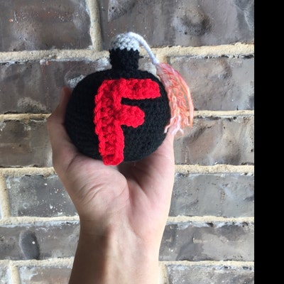 Crochet F Bomb Pattern, F-bomb Pattern, Cuss Bomb, Curse Bomb, F Bomb ...