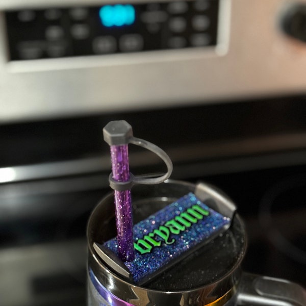 Stanley Straw Set Stanley Cup Accessories Clear Glitter Straw Party ...