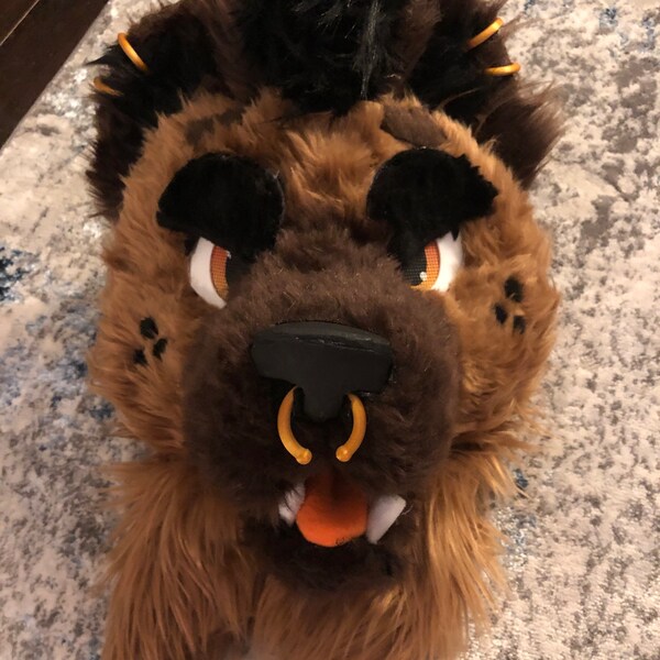 Fursuit Earrings removable Rings - Etsy