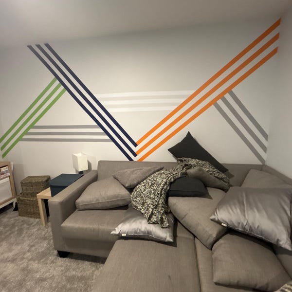 Solid Stripe Wall Decals - Multiple Colors & Sizes - Etsy