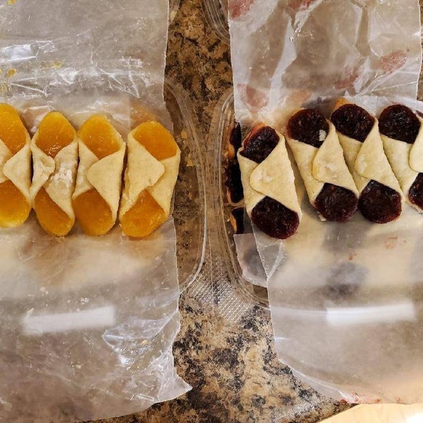 2 Dozen Homemade Cream Cheese Kiffles, Apricot Kiffles, Walnut Kiffles ...