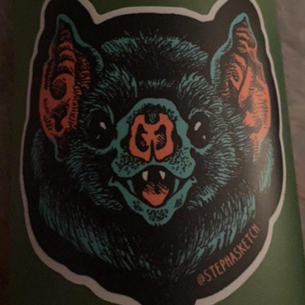 Bat Sticker - Vampire Bat - Horror - Horror Art - Horror Decor - Spooky ...