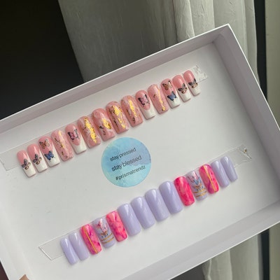 Frozen: Christmas Nails. Nail Artist. Custom Hand-painted - Etsy