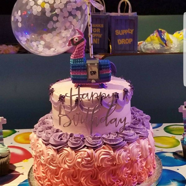 Llama Pinata Battle Royale 3D Printed Toy/bank/cake Topper - Etsy