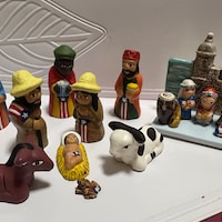 Maltese A Nativity Scene Handmade in Clay 1 Block 3.8x2.2x2.9 High ...
