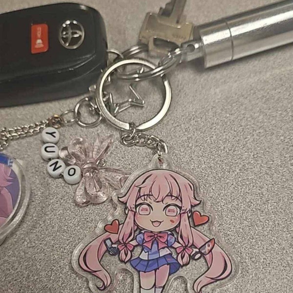 Yuno Gasai Yandere Anime Acrylic Keychain - Etsy