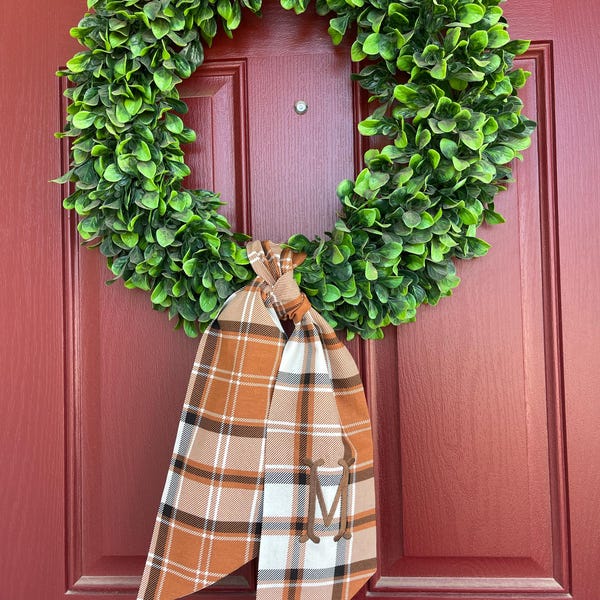 Houndstooth Wreath Sash for Football Fan Front Door Decor Houndstooth ...