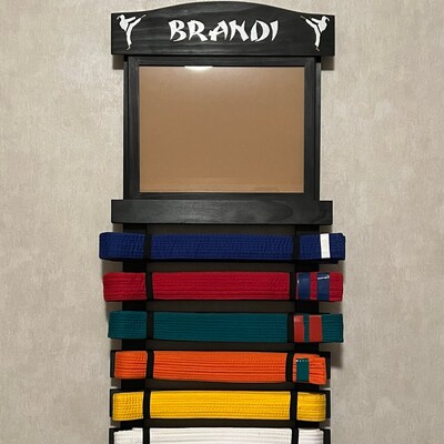 4 Slat Karate Belt Display Rack - Etsy