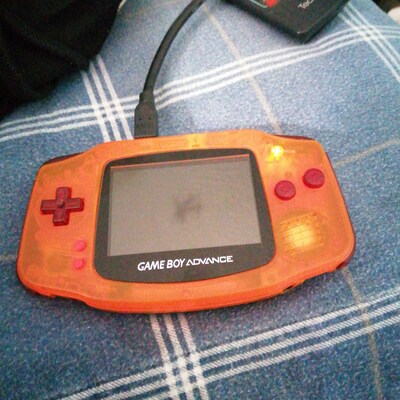 Boxy Pixel Unhinged Red Aluminium Nintendo Gameboy Advance SP GBA ...