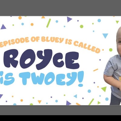 Bluey Floral Daisy Birthday Party Banner - Etsy