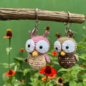 Keychain Owl CROCHET PDF PATTERN english - Etsy