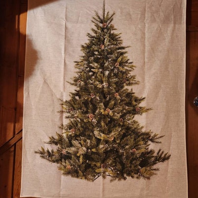 Christmas Tree, Piet Mondrian, Wall Art, 100% Linen, Christmas ...