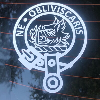 Clan Decals Maceachern, Carmichael, Mackintosh, Macnaughton, Chisholm ...