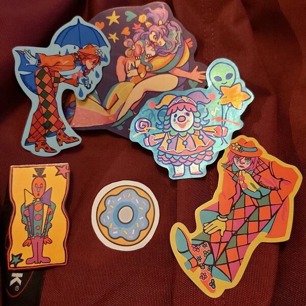 Clown Nick Sticker Pack - Etsy