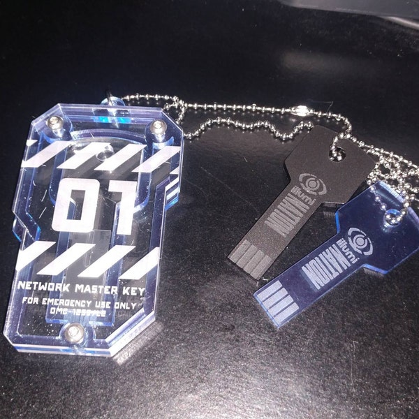 Cyberpunk Emergency Access Key Necklace Pendent - Etsy