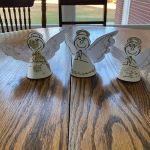 Paper Angel Printable Coloring Craft: Kids Paper Model (digital ...