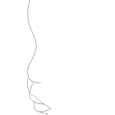 Side Profile Drawing Custom Portrait Outline - Etsy UK