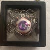 Handcrafted Resin Purple Devil Eyeball Jewelry - Eyeball Necklace ...