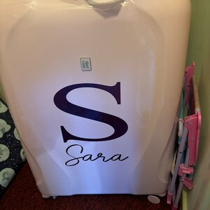 Suitcase STICKER Initials Name Personalised Decal Vinyl - Etsy UK