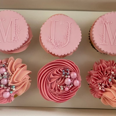M Floral Letter Popup Embosser Cookie Biscuit Stamp Fondant Cake ...