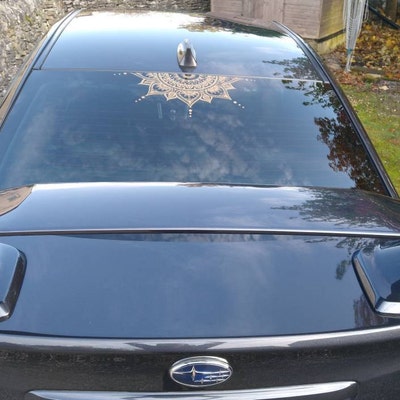 Mandala Car Decal Car Mandala Sticker Half Mandala Decal Half Mandala ...