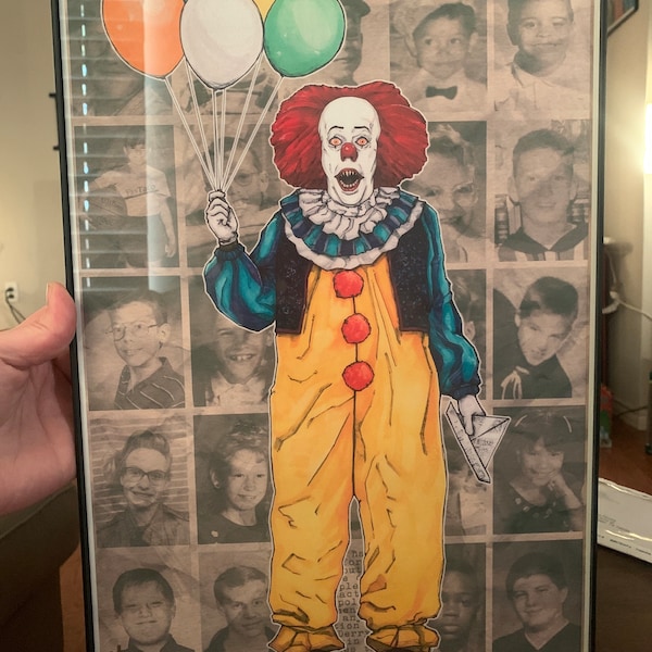 IT Pennywise the Clown Tim Curry Stephen King Missing Poster Print ...