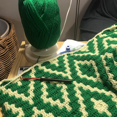 Crochet PATTERN Tree Tops Throw, Blanket, Afghan. Original Design by ...