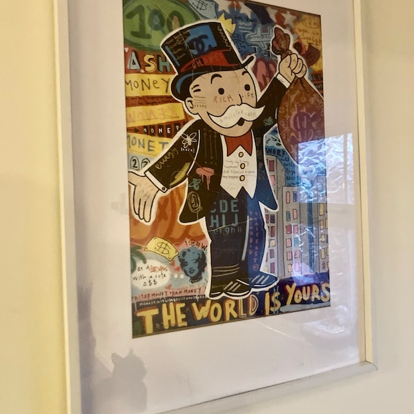 Custom Monopoly Art Poster Sign Framed Canvas Wall Art Printable ...