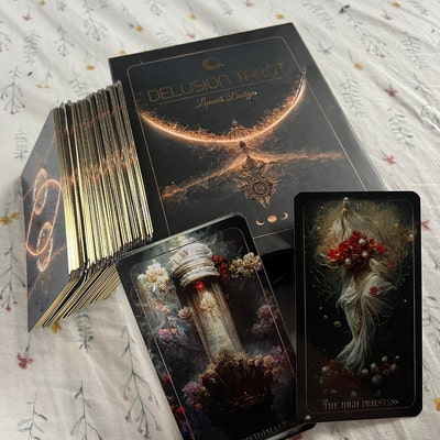 Delusion Tarot Deck by Lunart Design 78 Cards Tarot Deck - Etsy
