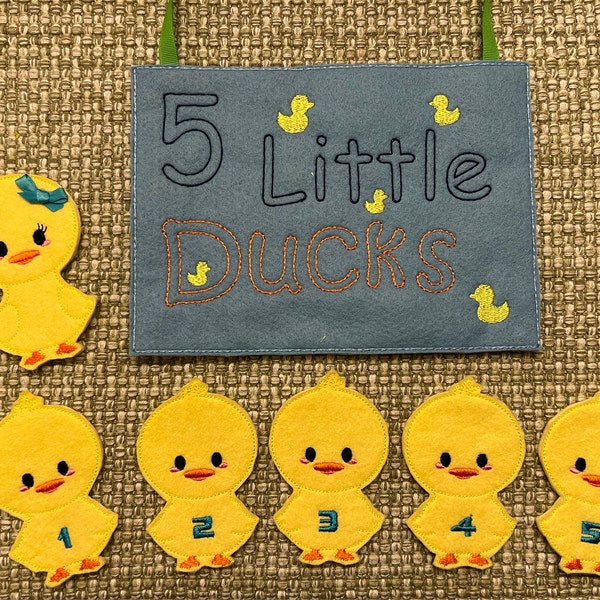 5 Little Ducks Finger Puppets for Music Education Preschool ...