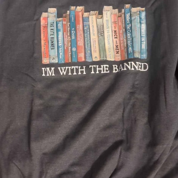 I'm With the Banned, Banned Books Shirt, Banned Books Sweatshirt ...
