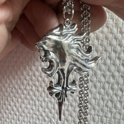 Final Fantasy VIII Large Squall Leonhart Griever Necklace Sterling ...